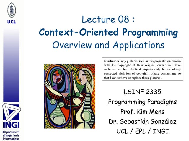 Context Oriented Programming Ppt 8694