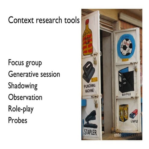 Context research tools and lessons | PDF