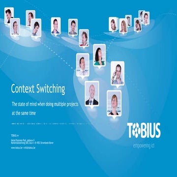 Context Switching - The state of mind when doing several projects at ...