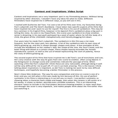 Context video script | PDF