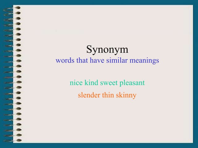 Synonym For Pleasant