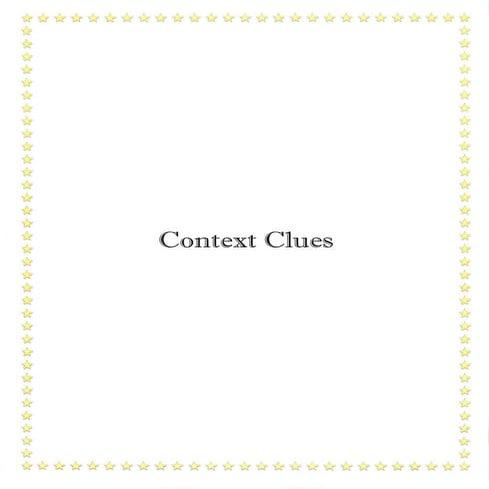 Context clues | PDF