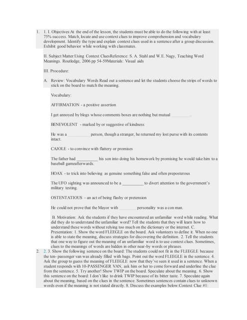 Using context clues | PPT