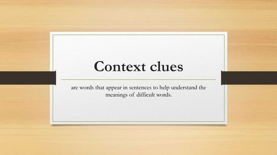 English [Grade 8] Module 1: Noting Context Clues | PDF | Geography | Science