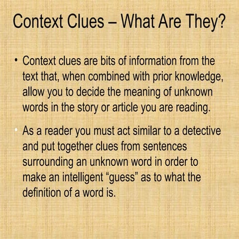 Context_Clues for reading strategies. ppt | PPT