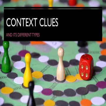 Context clues and another clue you need to | PPT