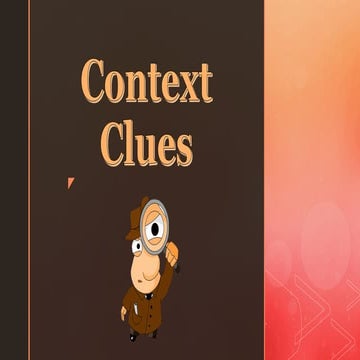 Context Clues lesson for middle schoolers | PPT