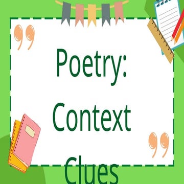 Context Clues.pptx English grade 7 week 2 | PPTX