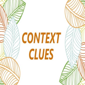 Antonyms as context clue | PPT