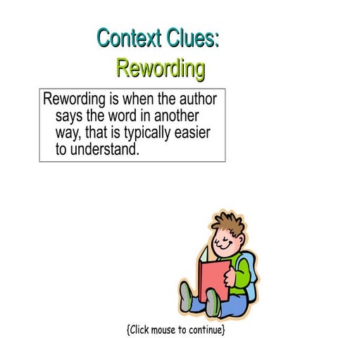 Context Clues-Types of Context Clues - August 16.ppt