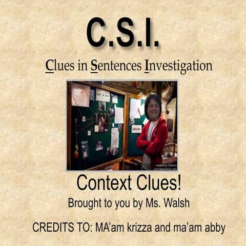 Context Clues - Grade 7 | PPTX