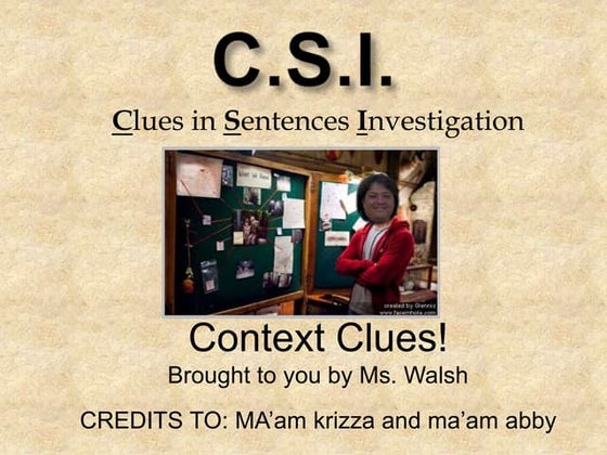 Using context clues | PPT