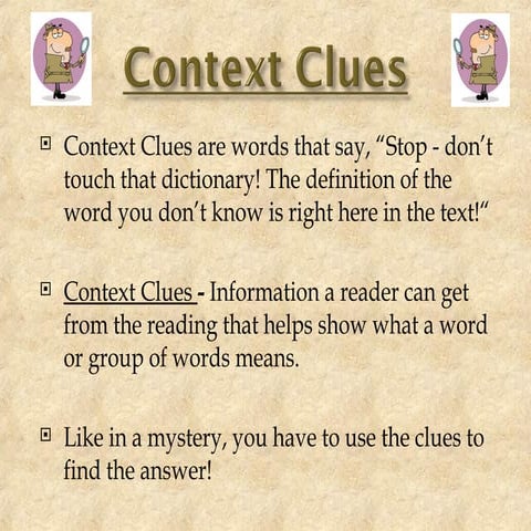 Context clues power point | PPT