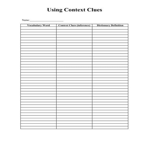 Context Clues (Vocab) | DOC