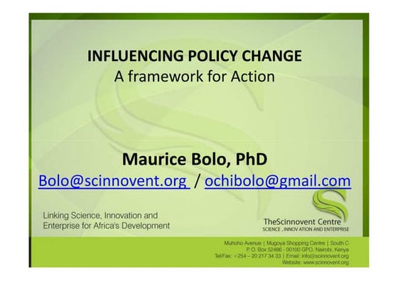 Advocacy and policy process | PPT