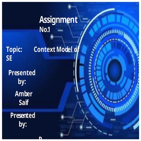 Context Model Amber Saif very good slides | PPTX