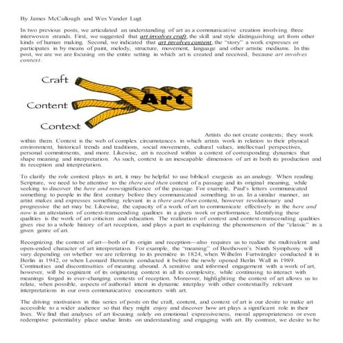 Context of art | PDF
