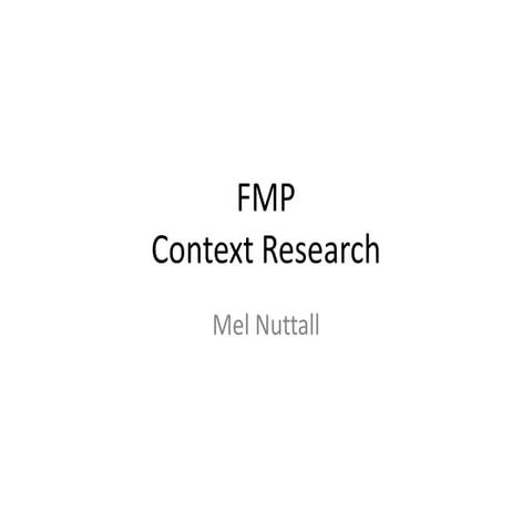 Context research | PPT