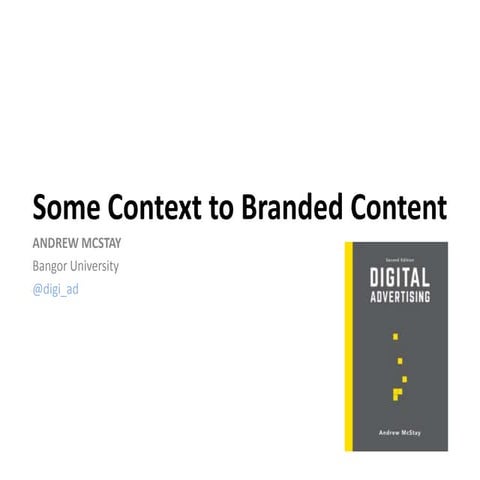 Some Context to Branded Content | PPTX