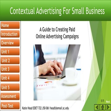 Contextual advertising for small business | PPT