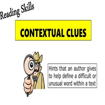 Contextual clues | PPT