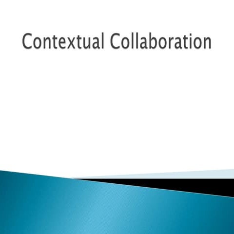 Contextual Collaboration V22 Pptx Web Conferencing Computer