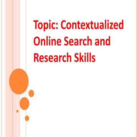 Contextualized online-search-and-research-skills | PPTX