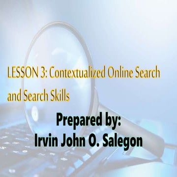 Contextualized Online Research | PPTX