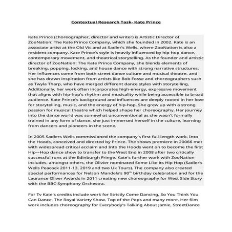 Contextual Research Task- Kate Prince.docx