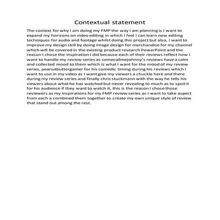 Contextual and theory | PPTX