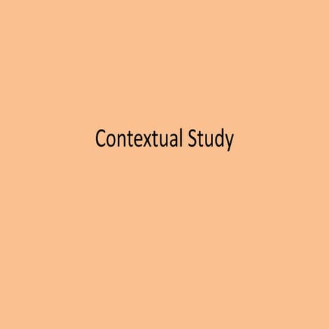 Contextual Study My Place In Question | PPTX