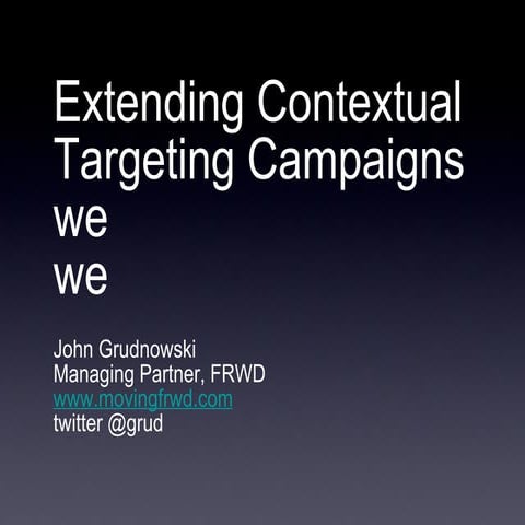 Contextual Targeting Ppt Oms Ppt