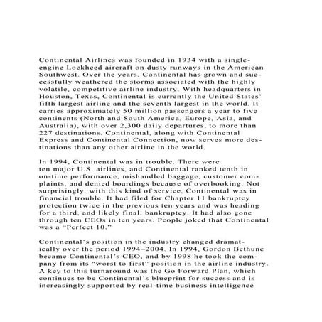 Continental Airlines was founded in 1934 with a single-engin.docx