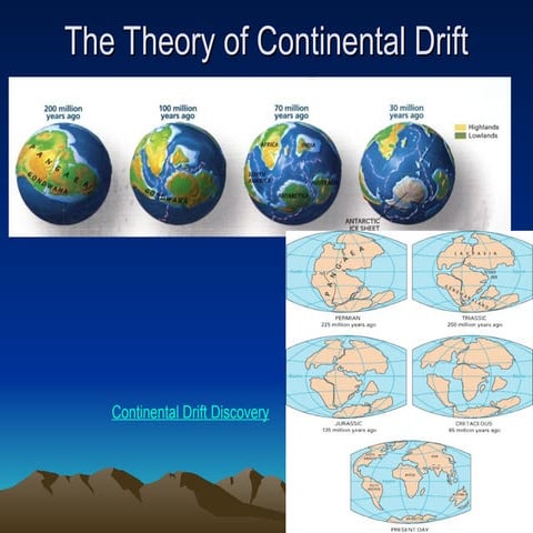 CONTINENTAL DRIFT THEORY EVIDENCES ppt | PPT