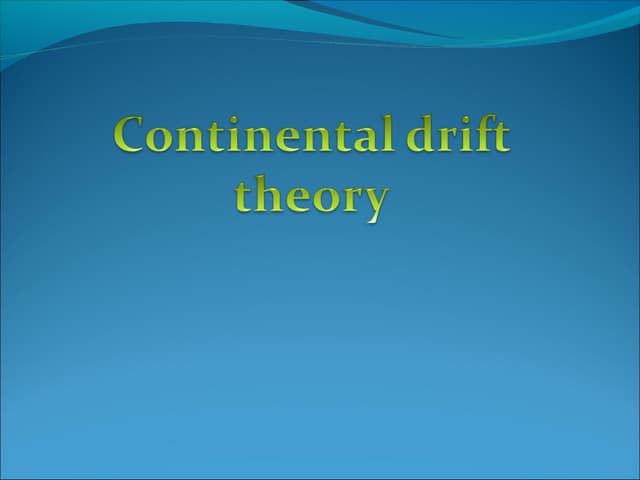 Continental drift theory evidences Activity sheet | DOCX | Geology ...