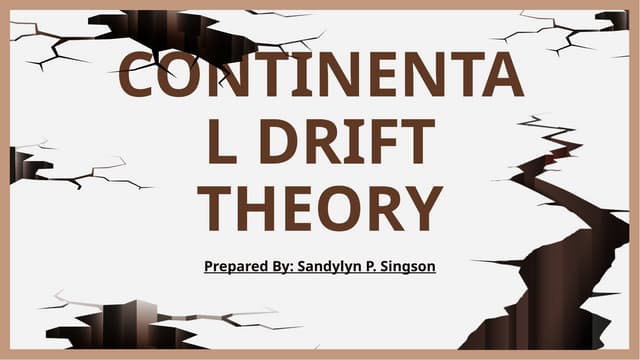 Continental Drift Theory | PDF