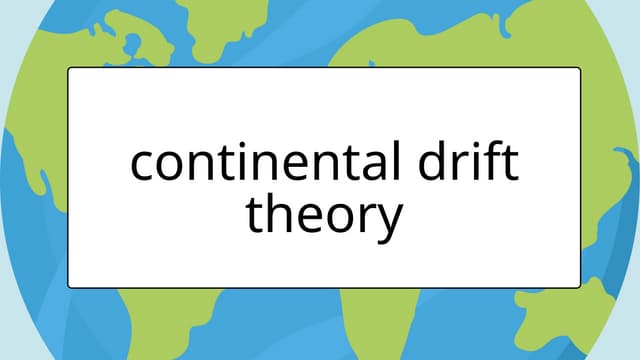 Continental drift theory evidences Activity sheet | DOCX | Geology ...