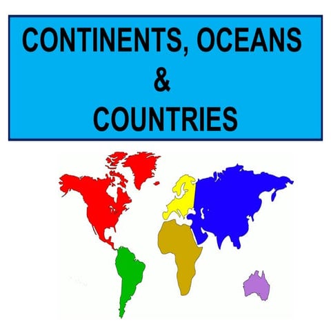 Continents, countries and nationalities | PPT