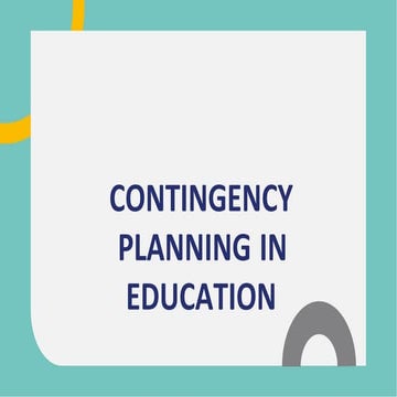 CONTINGENCY Planning in education.docx