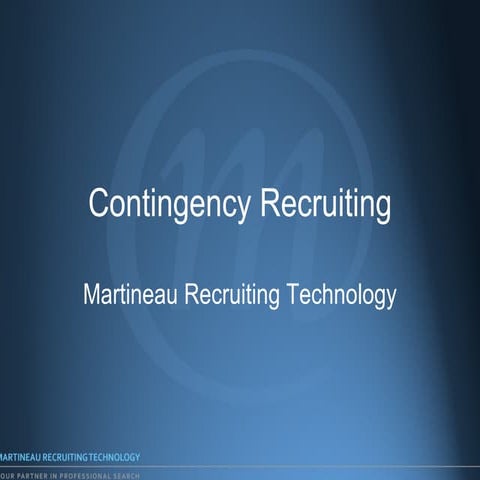 Contingency Recruiting Overview | PPT