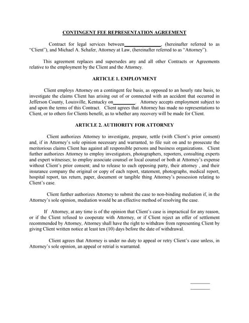 Mandate Contract Of Legal Representation Client And Lawyer Ju Dr Kl%C…