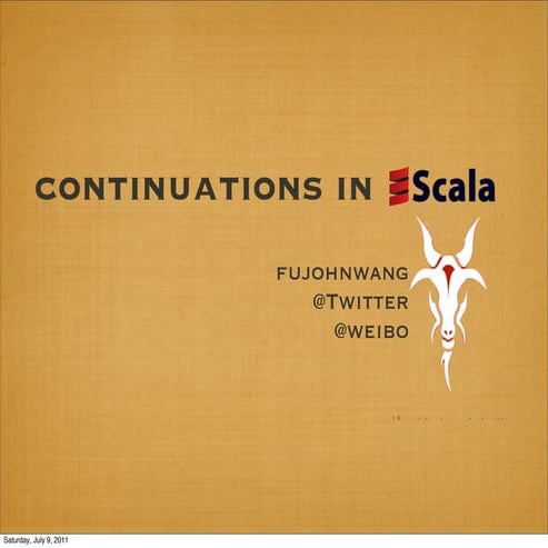 Continuations In Scala （incomplete Version） Ppt 9914