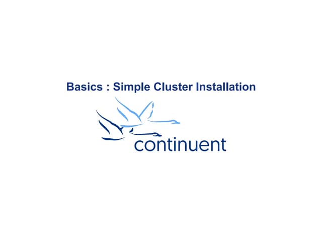 Training Slides Basics 104 Simple Tungsten Clustering Deployments Ppt
