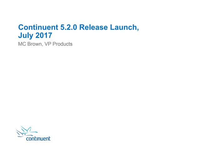 Webinar Slides Whats New In Tungsten Replicator 52 And Tungsten