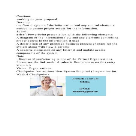Continue working on your proposal.Develop the flow diagram of .docx