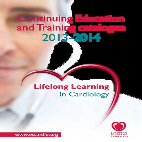 ESC Continuing education and training catalogue 2013-2014 | PDF