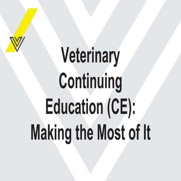 Continuing Education in the Vet Domain | PPTX