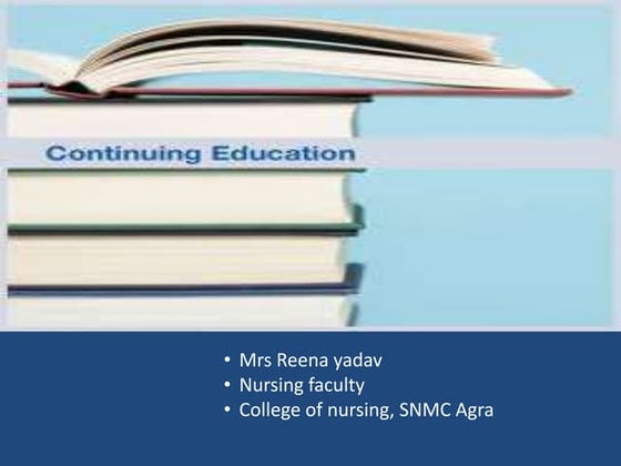 continuing education | PPT