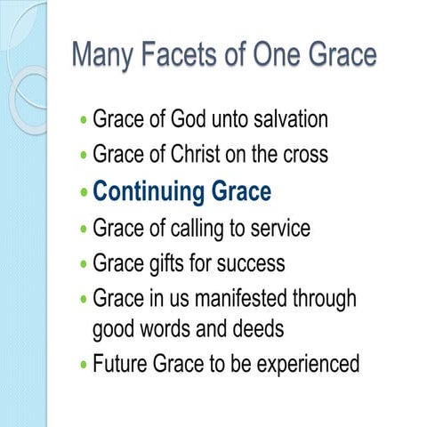 Continuing in Grace | PPTX