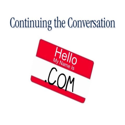 Continuing the Conversation Online | PDF | Social Networking | Internet